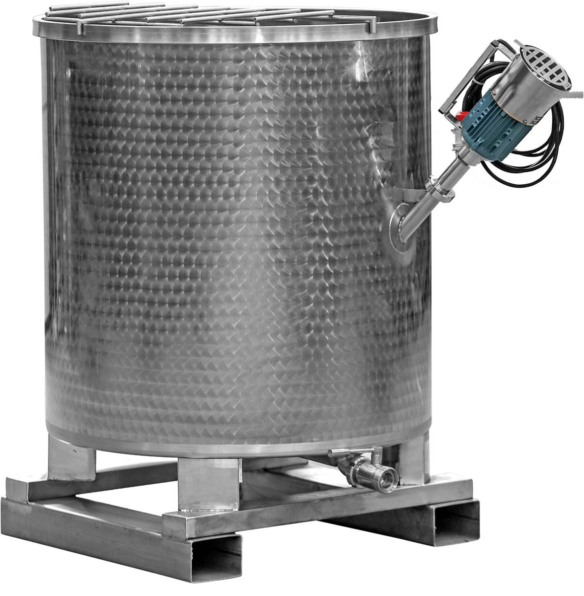 Mixing tanks with base for forklift with connection for agitator ...