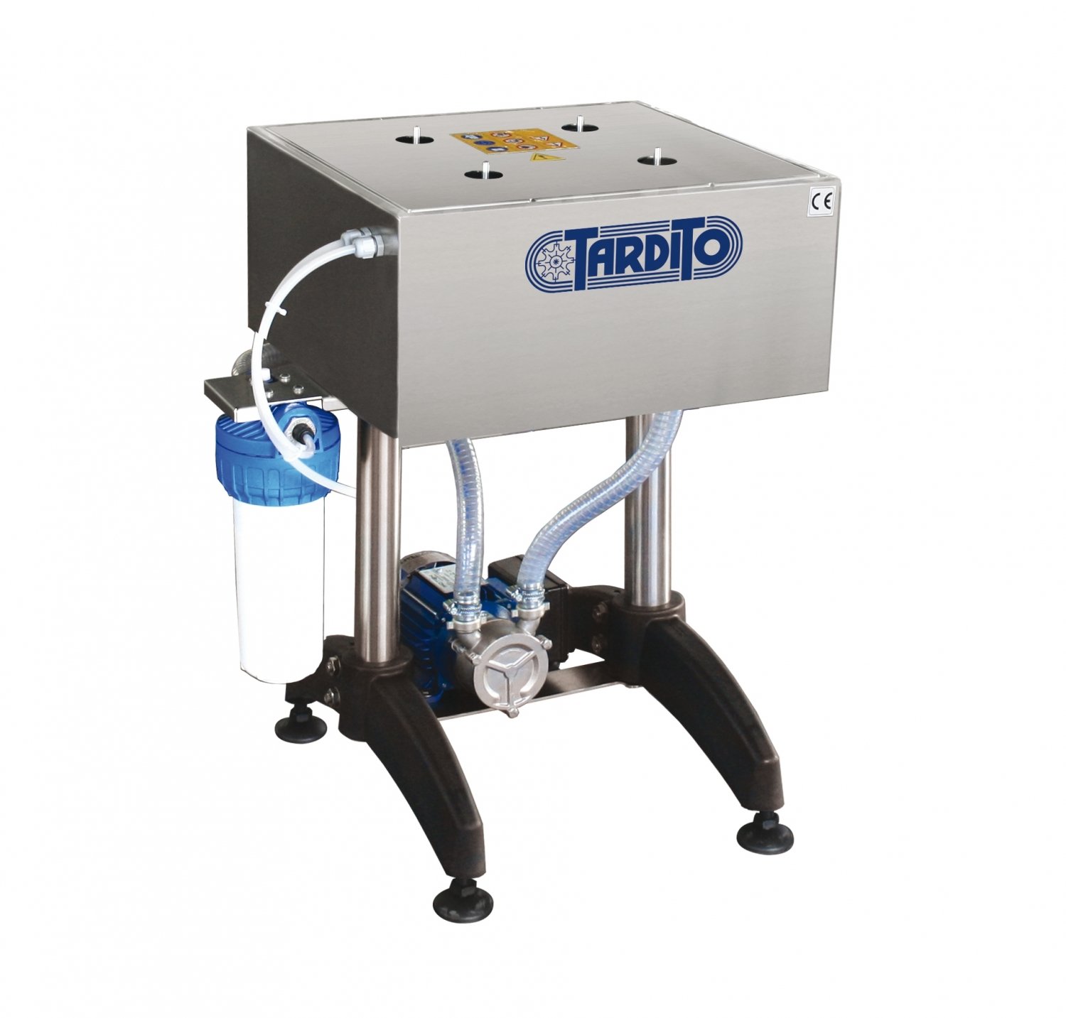 Manual Bottle Rinser with recycling pump - Destiller