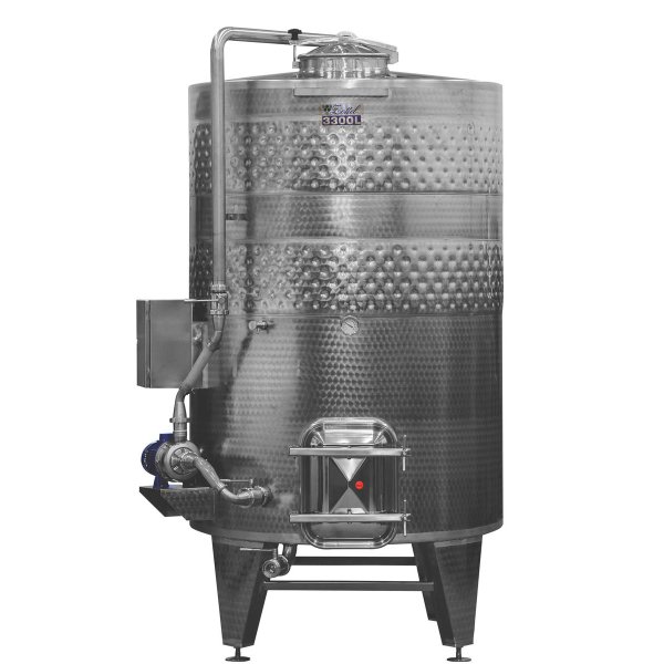 Open top fermentation tank with two jackets - Destiller