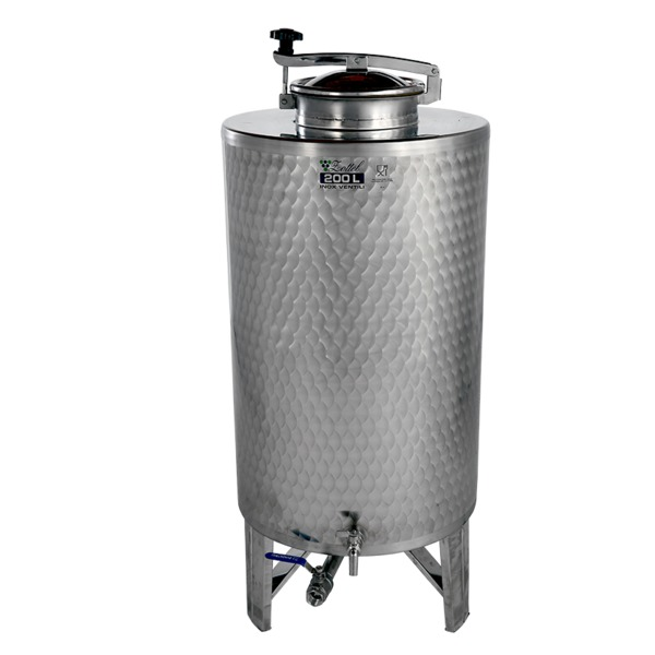 Open top fermentation tank with two jackets - Destiller