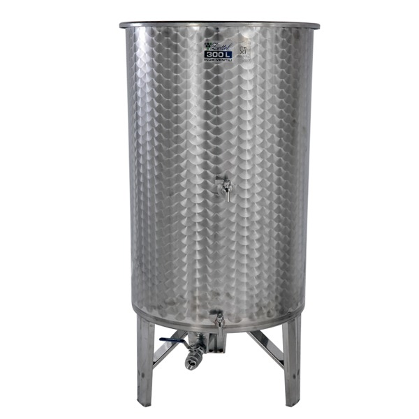 OPEN TOP FERMENTATION TANK WITH two outlets for wine, cider - Destiller