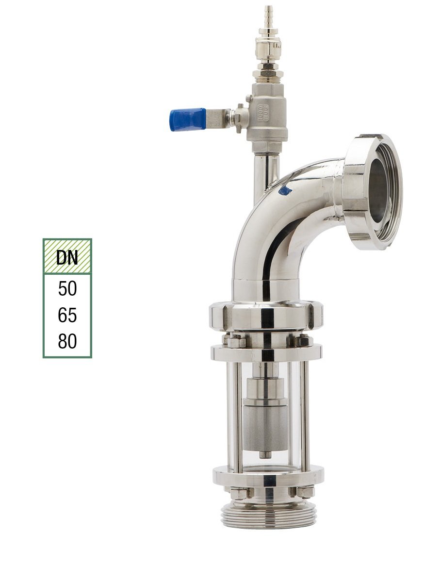 Glass inline wort aerator - Destiller